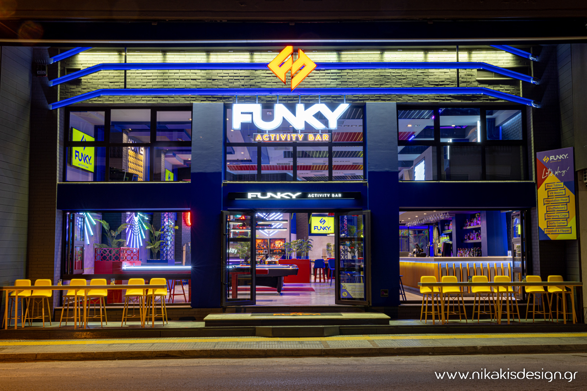 FUNKY activity bar @ komotini - Cafe Bar - Διακόσμηση - Κατασκευή - Interior Designer - Νικάκης ...